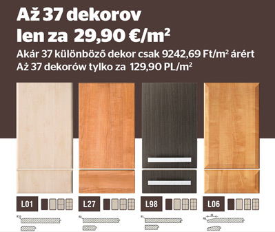 Kuchynské fóliované dvierka | Kuchyne Sagitárius
